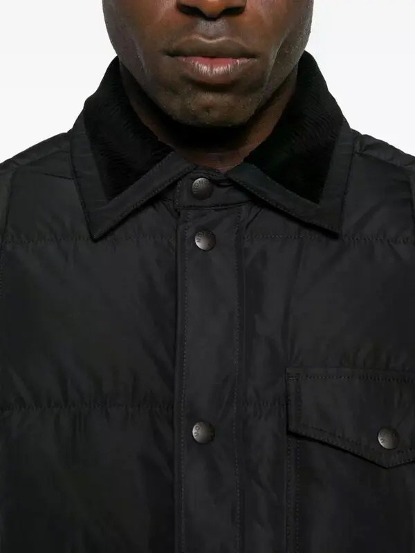 Moncler Quilted Corduroy-collar Jacket
