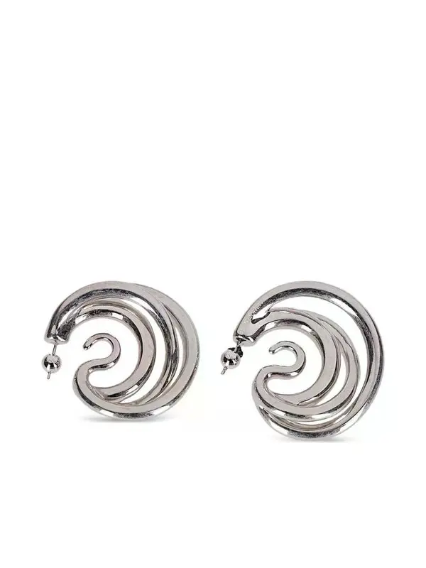 PANCONESI Medium Triptych Earrings - Silver