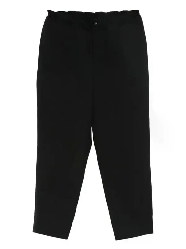 BLACK COMME DES GARÇONS Elasticated-waist Wool Trousers