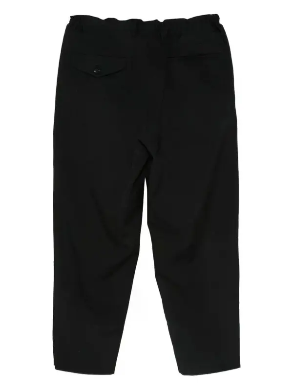 BLACK COMME DES GARÇONS Elasticated-waist Wool Trousers