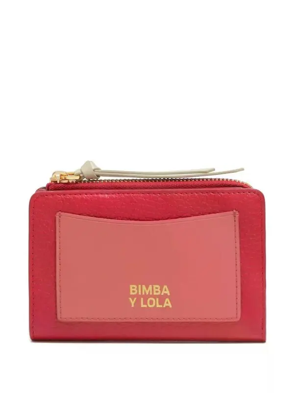 Bimba Y Lola Zip-fastening Panelled Wallet - Red