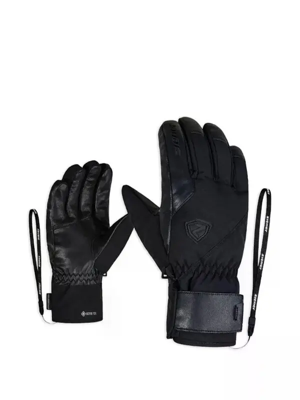 ZIENER Logo-print Gloves - Black