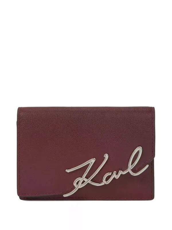 Karl Lagerfeld Signature Karl Wallet - Red