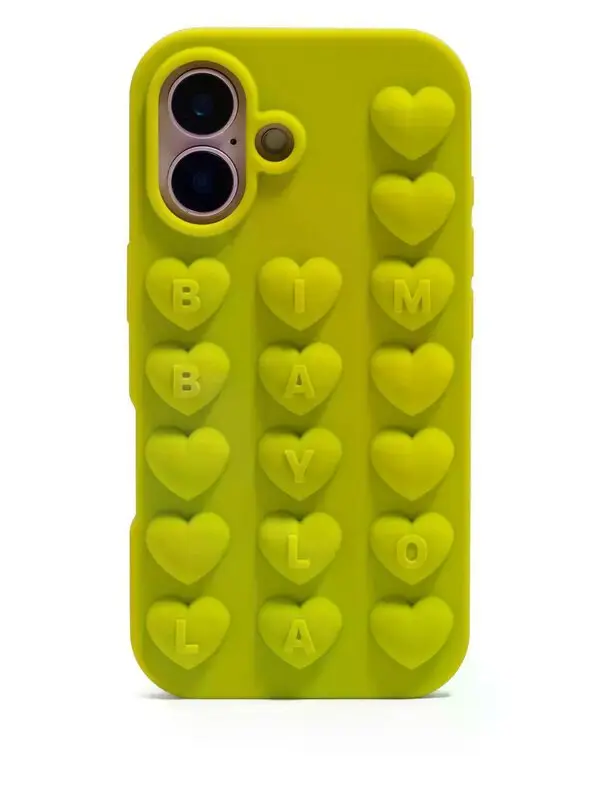 Bimba Y Lola Heart-embellished Iphone 16 Case - Green