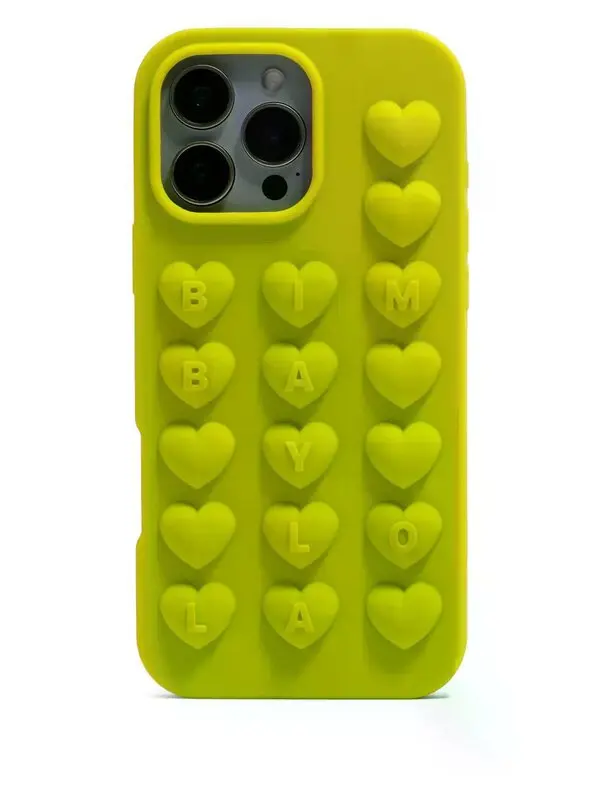 Bimba Y Lola Heart-embellished Iphone 16 Pro Max Case - Green