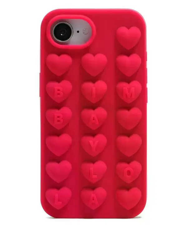 Bimba Y Lola Heart-embellished Iphone 16 E Case - Red