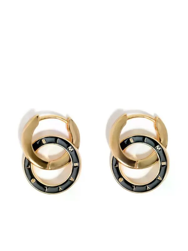 Bimba Y Lola Double Hoop Earrings - Gold
