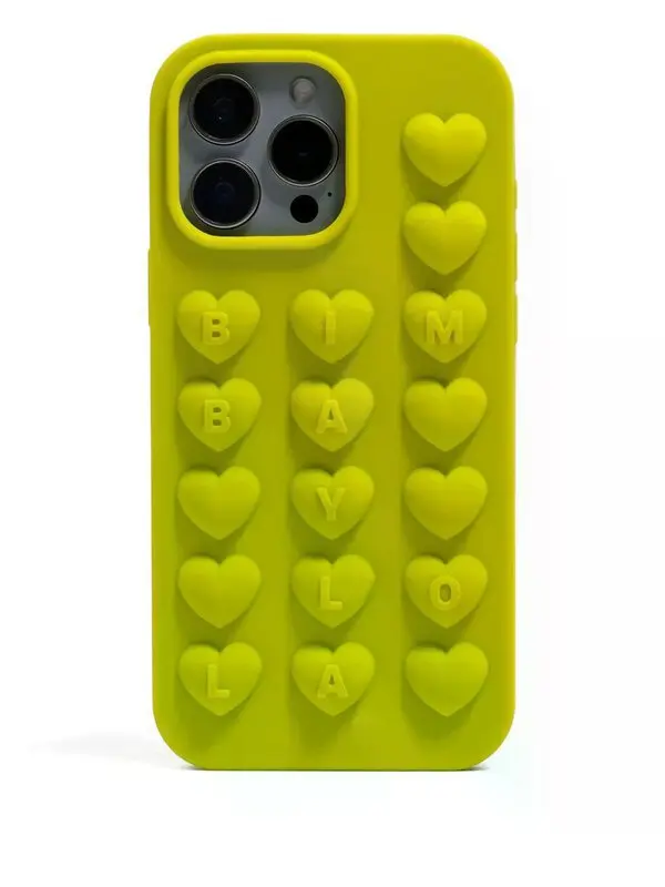 Bimba Y Lola Heart-detail Iphone 15 Pro Max Case - Green