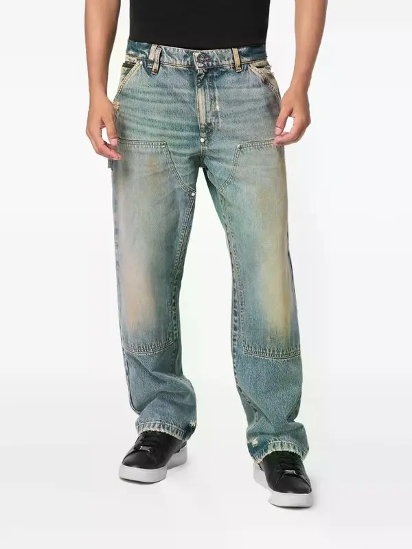 Philipp Plein Double-pocket Distressed Jeans