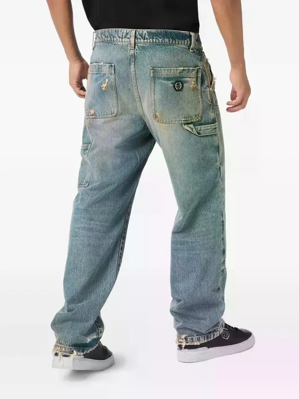 Philipp Plein Double-pocket Distressed Jeans