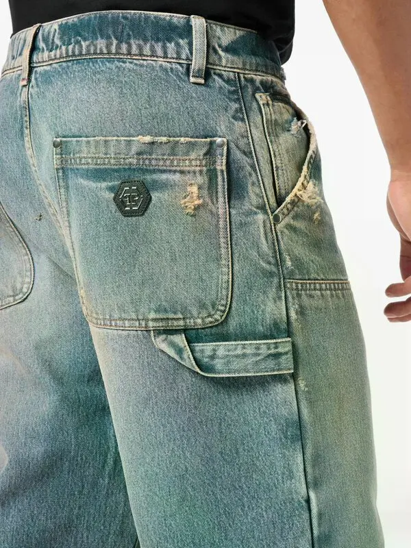 Philipp Plein Double-pocket Distressed Jeans
