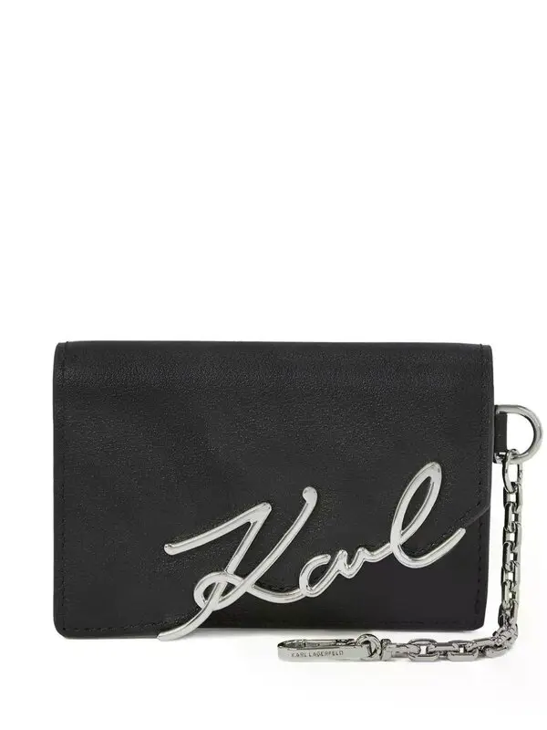 Karl Lagerfeld K/signature Chain Wallet - Black