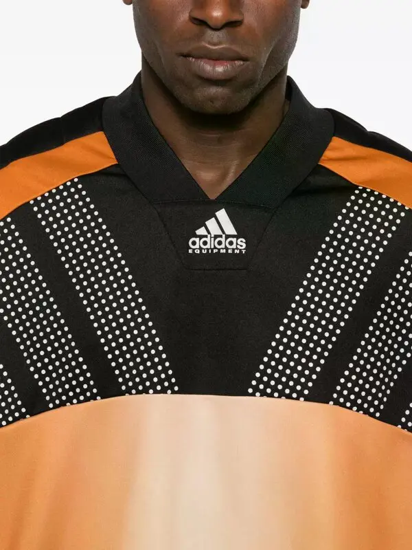 Adidas Paneled V-neck Sweatshirt