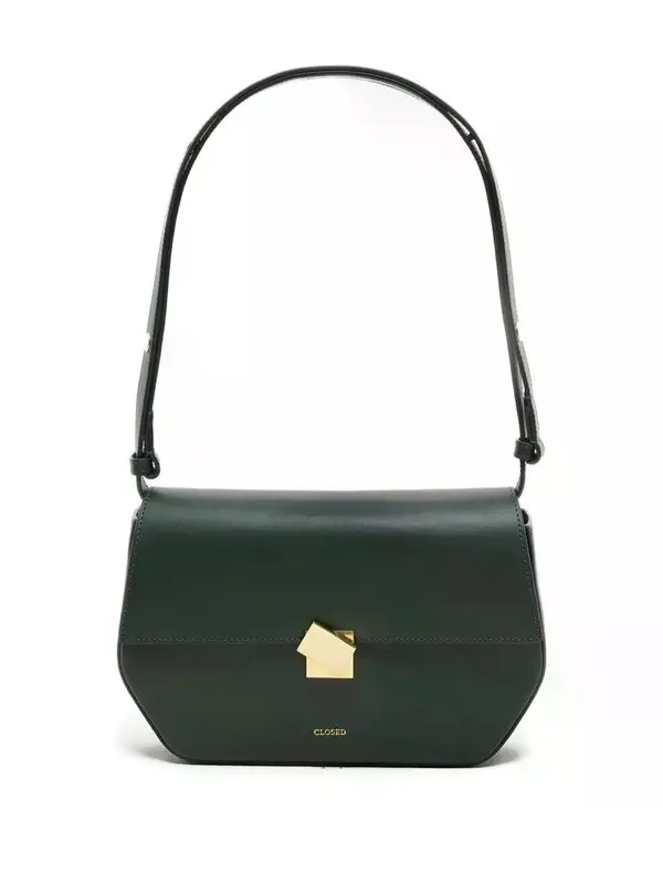 Closed Leather Shoulder Bag