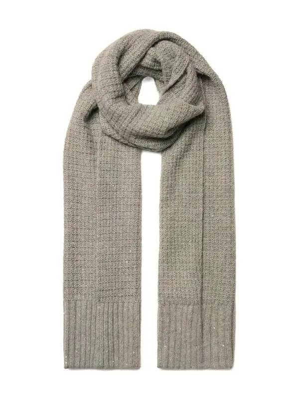 Fabiana Filippi Virgin Wool Blend Scarf - Grey