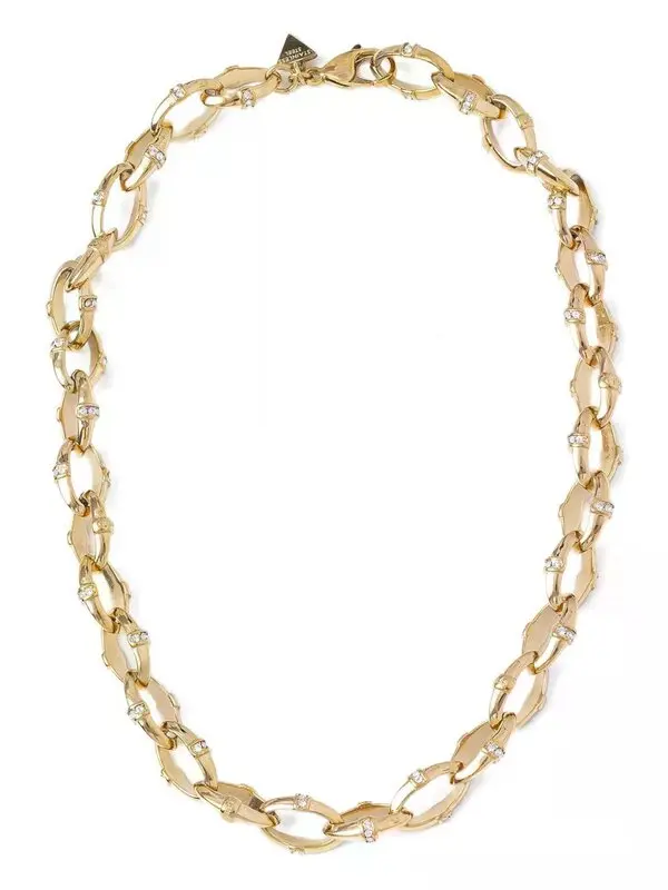 Guess Crystal-embellished Chain Necklace - Gold