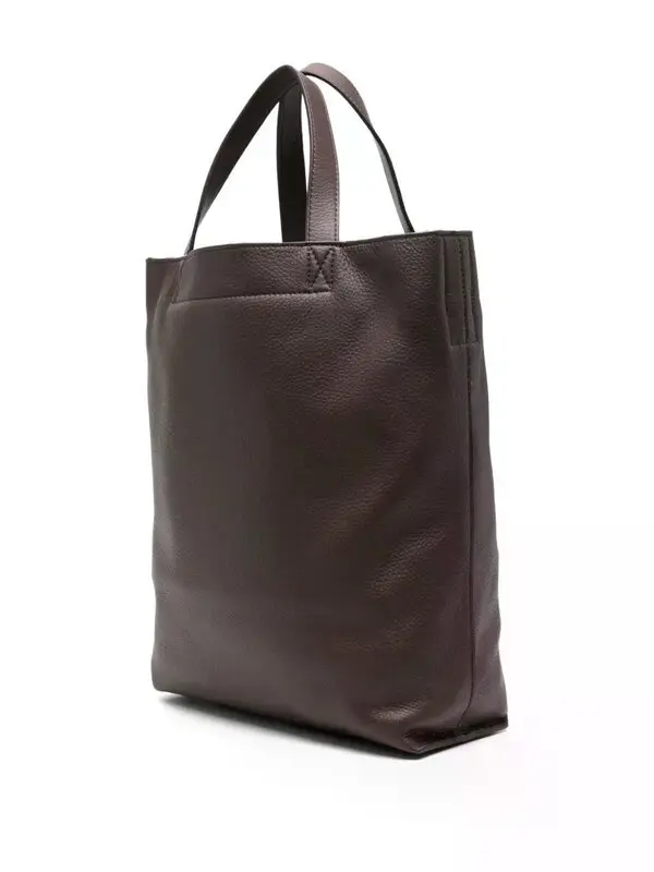 A.p.c. Leather Tote Bag With Logo