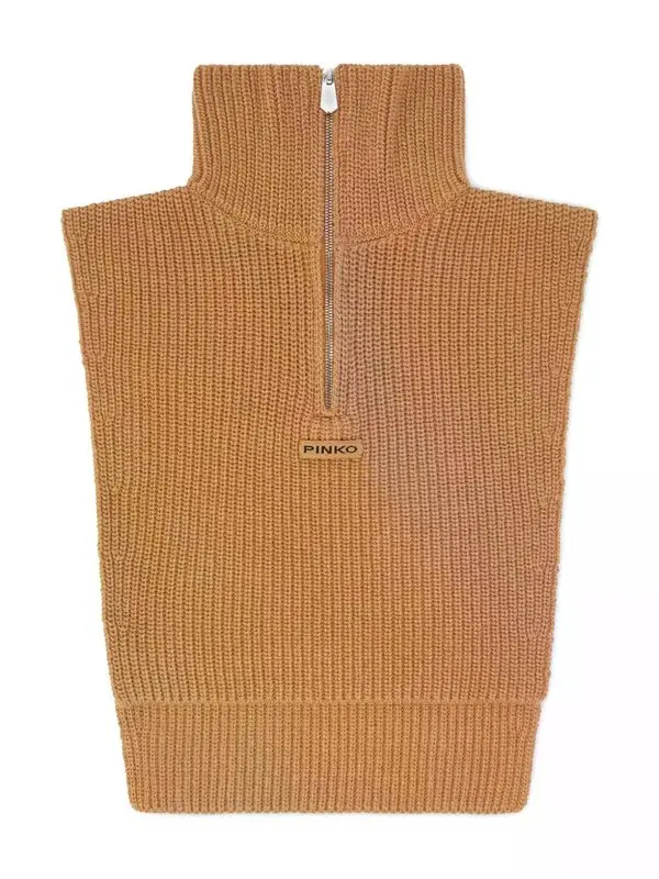 Pinko Ribbed Zip-neck Dicky