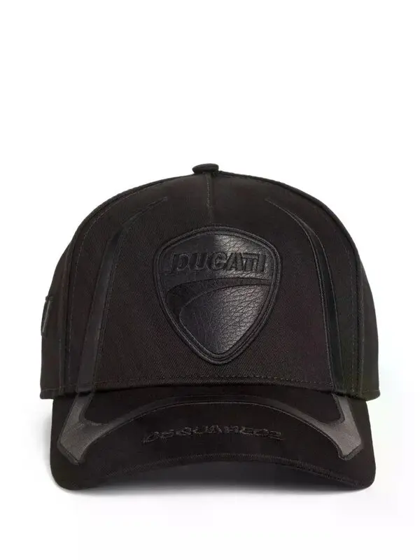Dsquared2 X Ducati Logo-embroidered Baseball Cap - Black