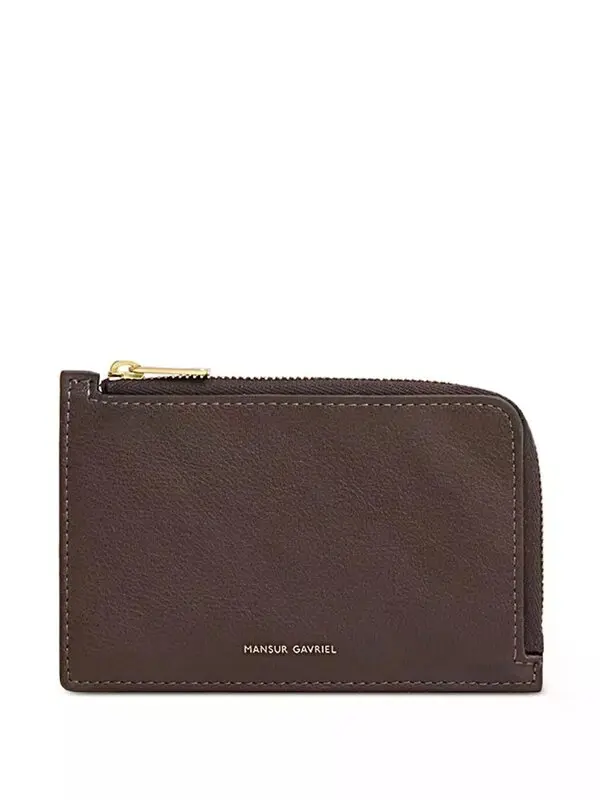 MANSUR GAVRIEL Logo-print Leather Wallet - Brown