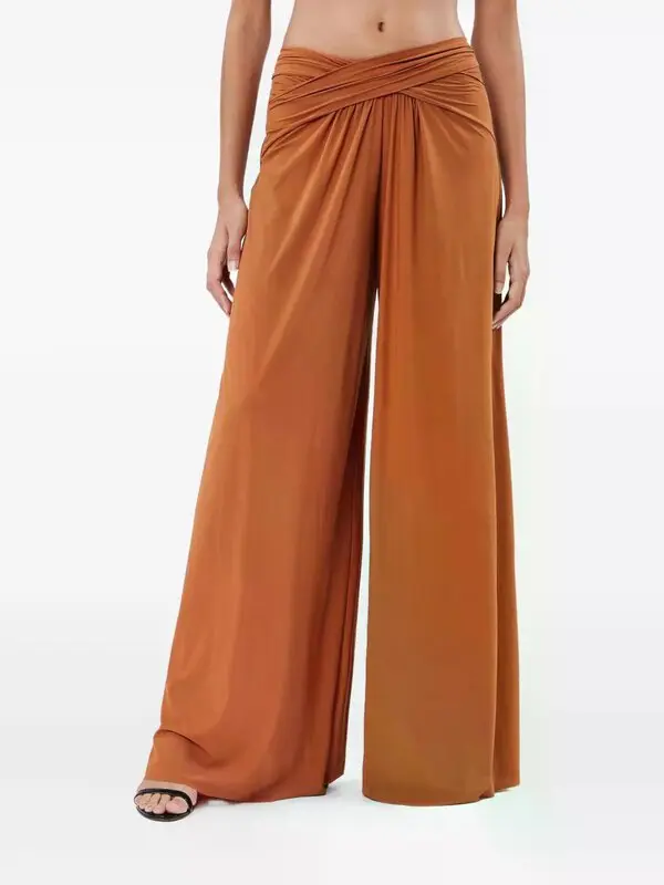 AMAZUIN Cross-waist Wide Leg Pants