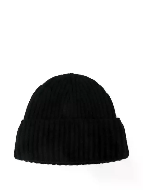 KUJTEN Bruges Ribbed-knit Cashmere Beanie - Black
