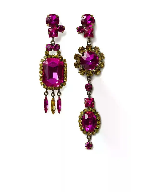 TWINSET Rhinestone-embellished Drop Earrings - Gold