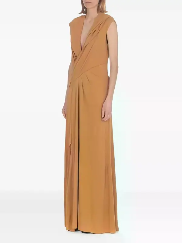 Alberta Ferretti Draped Detailing Maxi Dress
