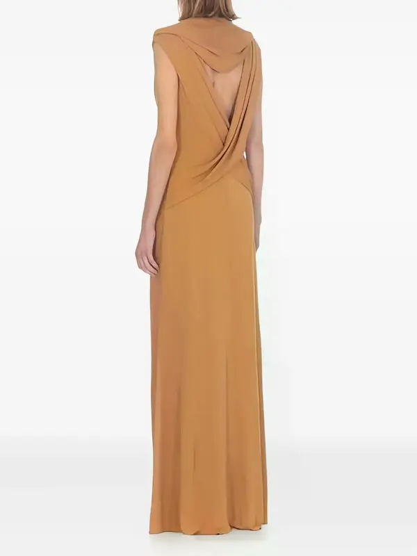 Alberta Ferretti Draped Detailing Maxi Dress