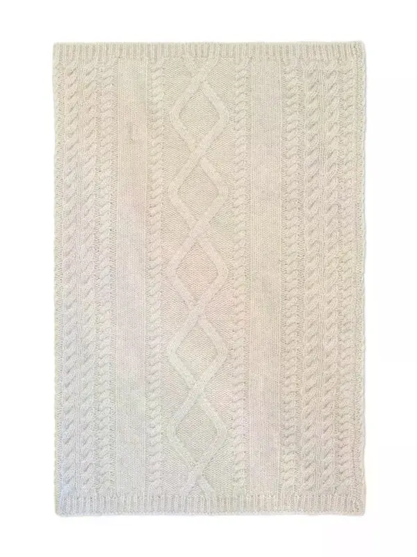 Eric Bompard Cable-knit Ribbed Snood - Neutrals