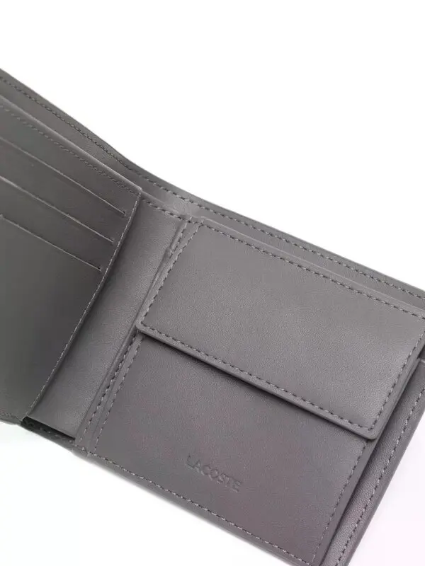 Lacoste Monogram Leather Wallet