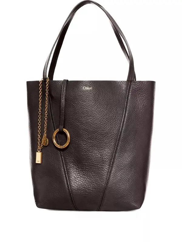 Chloé Spin Tote Bag - Brown