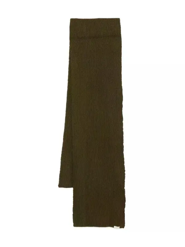 ANERKJENDT Ribbed Scarf - Green