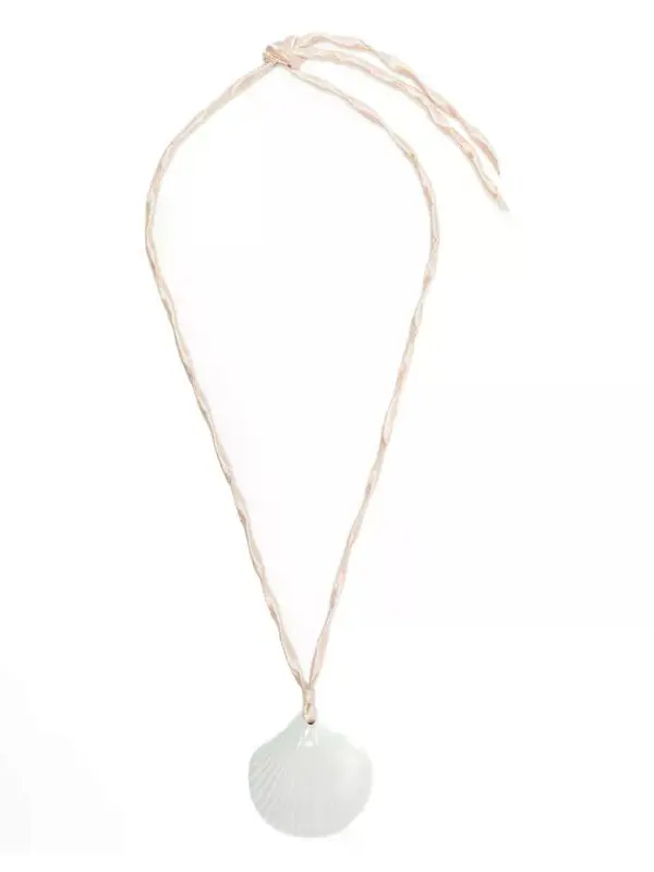 HEAVEN MAYHEM Aster Shell Pendant Necklace - Neutrals