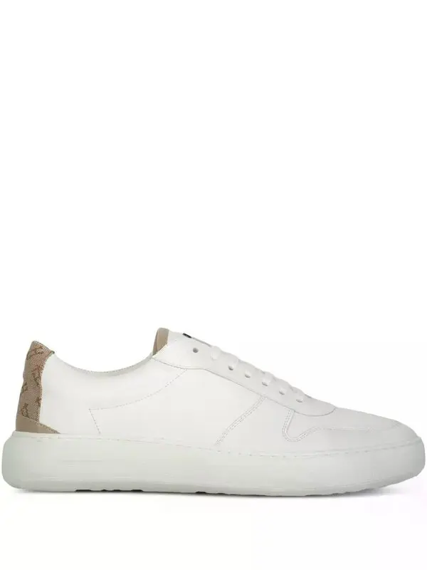 Herno Leather-panelled Low-top Sneakers