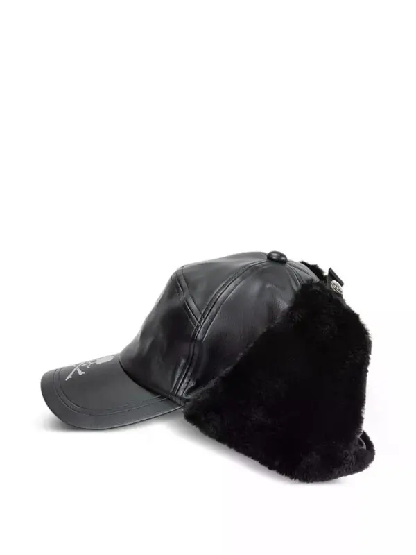 MASTERMIND WORLD Faux Fur Leather Cap