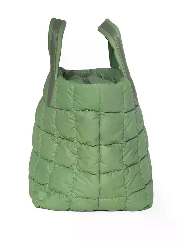 VEECOLLECTIVE Quilted Top-handle Tote Bag - Green