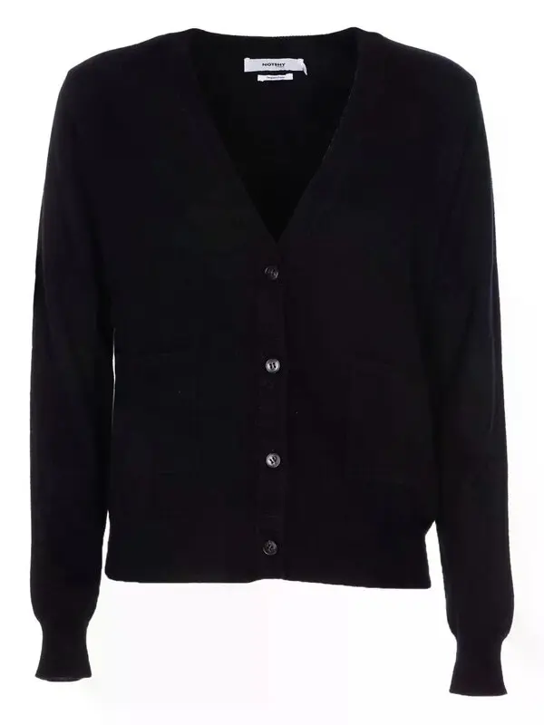 NOT SHY Button-front Pocket Cardigan