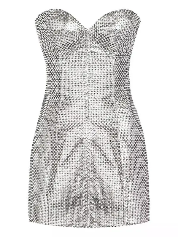 Dolce & Gabbana Mesh Strapless Mini Dress