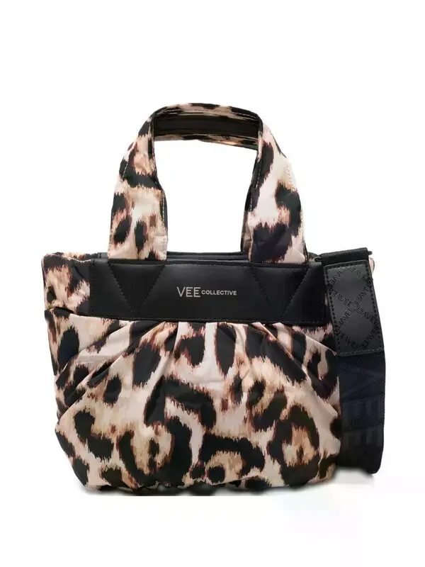 VEECOLLECTIVE Leopard-print Quilted Tote Bag