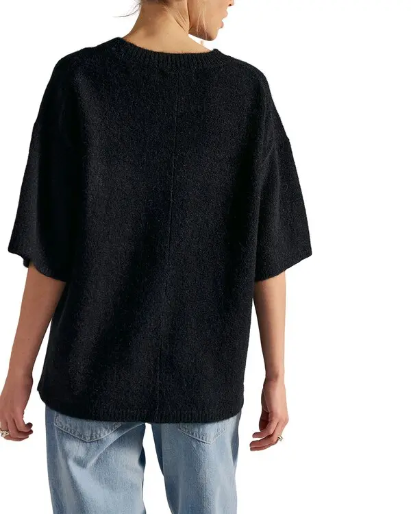 Free People Margot Sweater Tee - Black