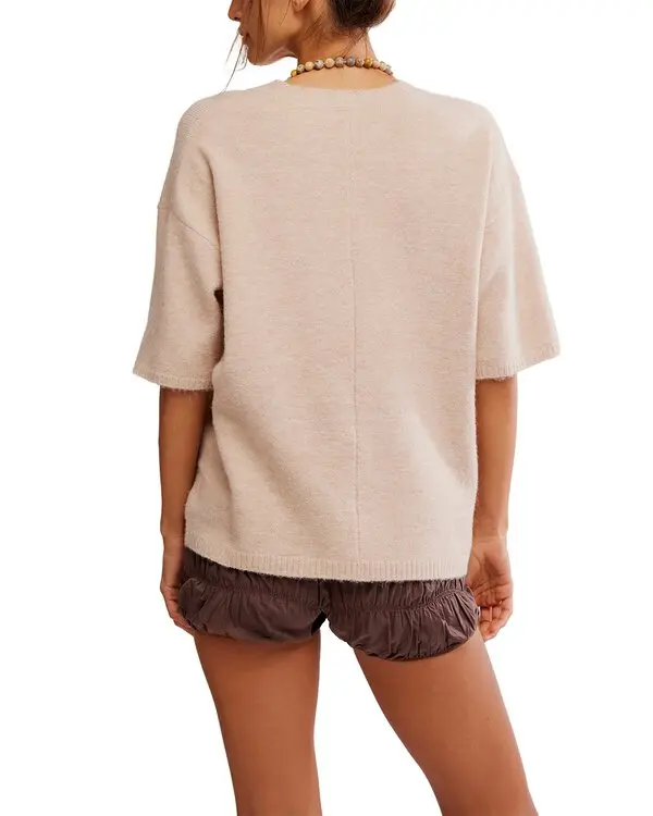 Free People Margot Sweater Tee - Pearl Melange