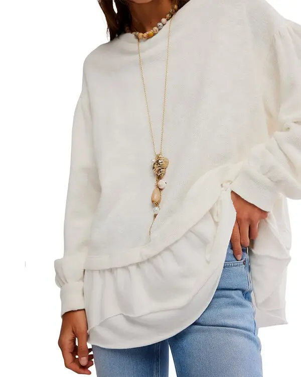 Free People Maddie Layered Hem Sweater