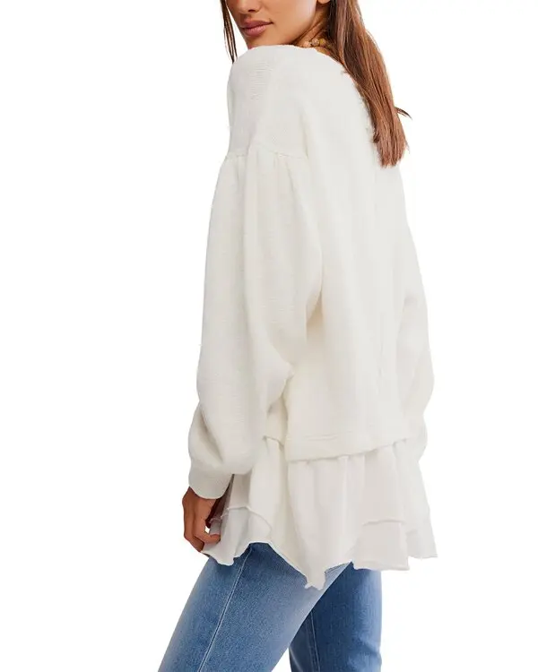 Free People Maddie Layered Hem Sweater