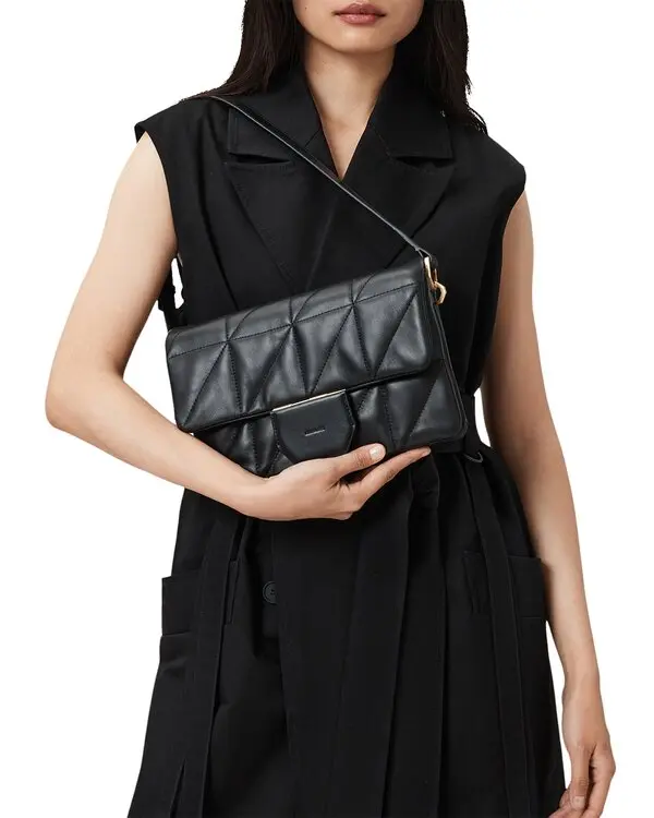 ALLSAINTS Ondine Quilted Leather Shoulder Bag