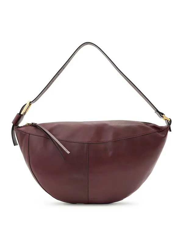 ALLSAINTS Luna Shoulder Bag - Dark Red