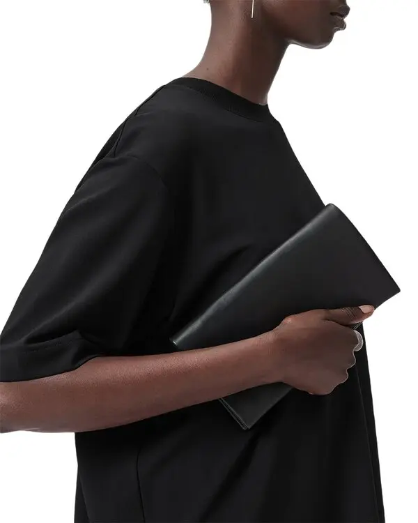 ALLSAINTS Harluna Leather Clutch - Black