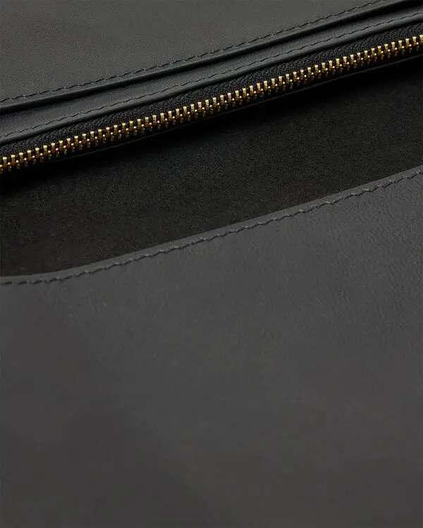ALLSAINTS Harluna Leather Clutch - Black