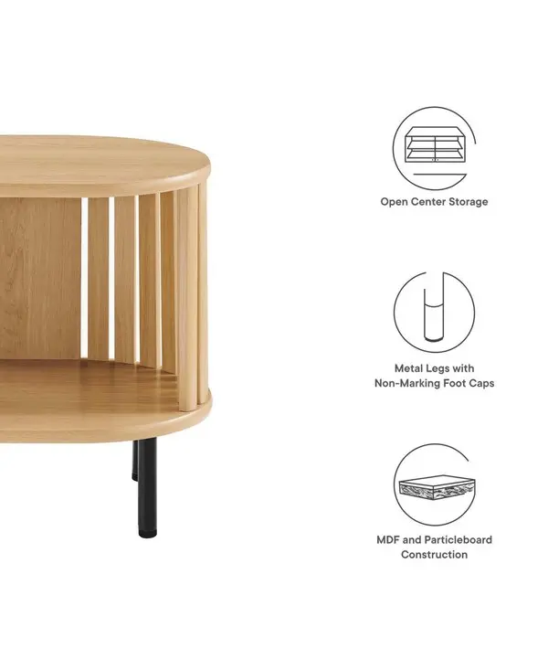 MODWAY Fortitude Side Table - Oak