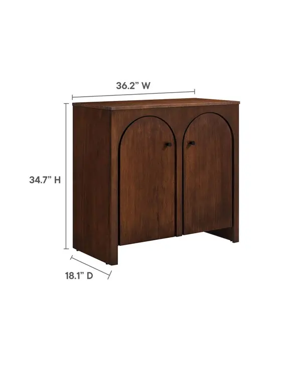 MODWAY Appia 2-door Arched Door Storage Cabinet